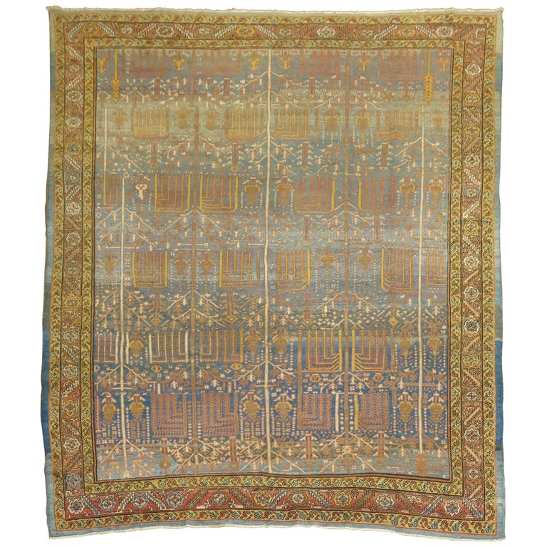 Antique Persian Bakshaish Willow Tree Rug at 1stDibs