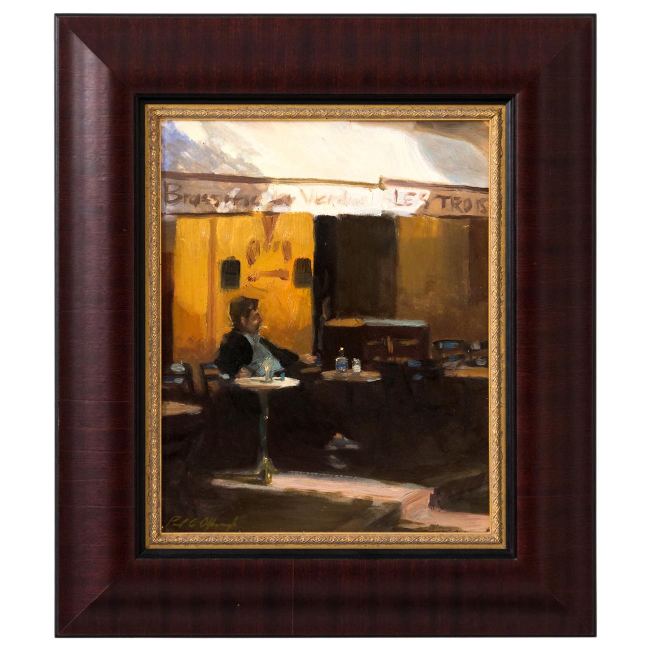 "Man at a Cafe" by Artist Paul Oxborough For Sale at 1stDibs ...