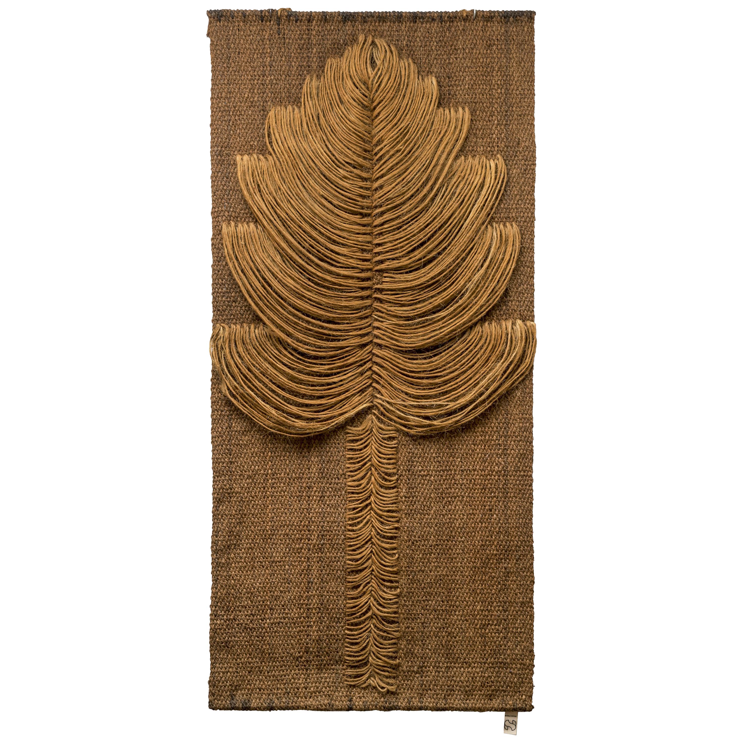 Unusual Sisal Wall Hanging, France, 1970s at 1stDibs