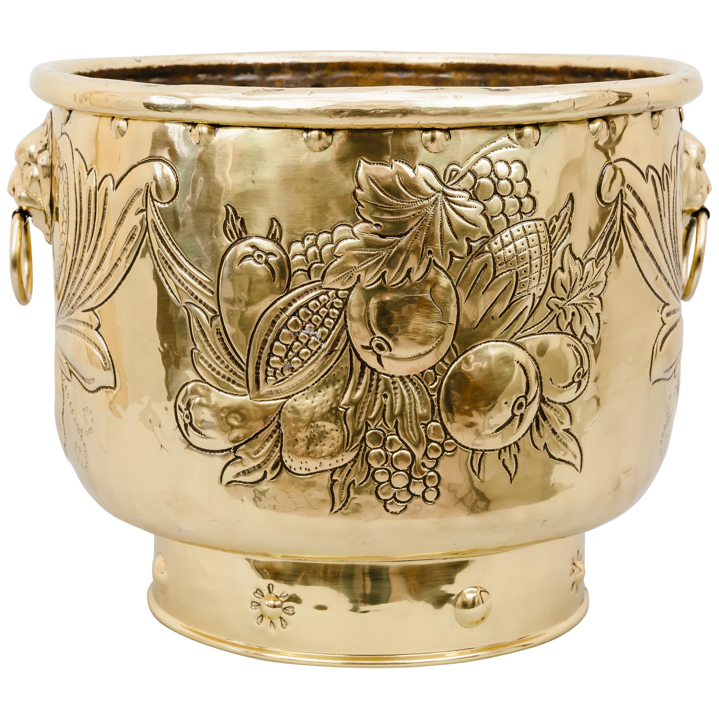 Big Jugendstil Flower Pot with Original Insert for Flowers, circa 1907 ...