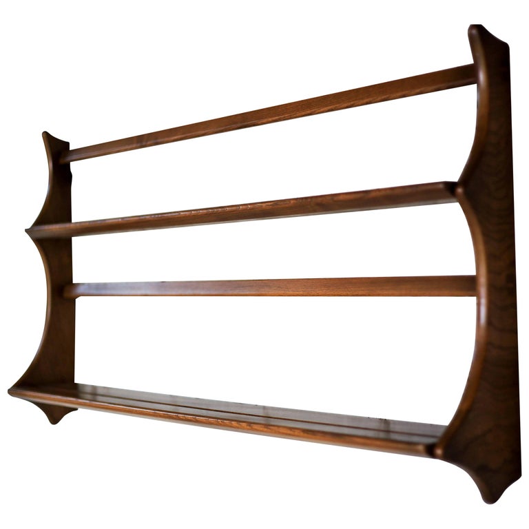Ercol Light Elm Plate Rack, 1950s UK For Sale at 1stDibs