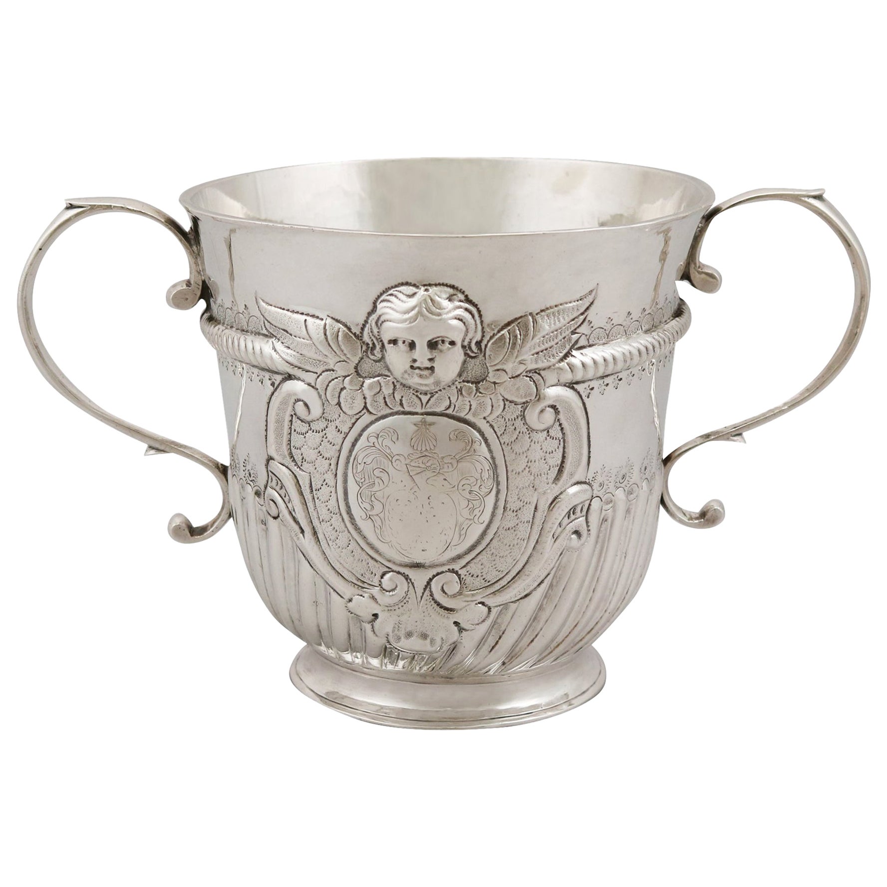 Antique Queen Anne Britannia Standard Silver Quart and a Half Tankard ...