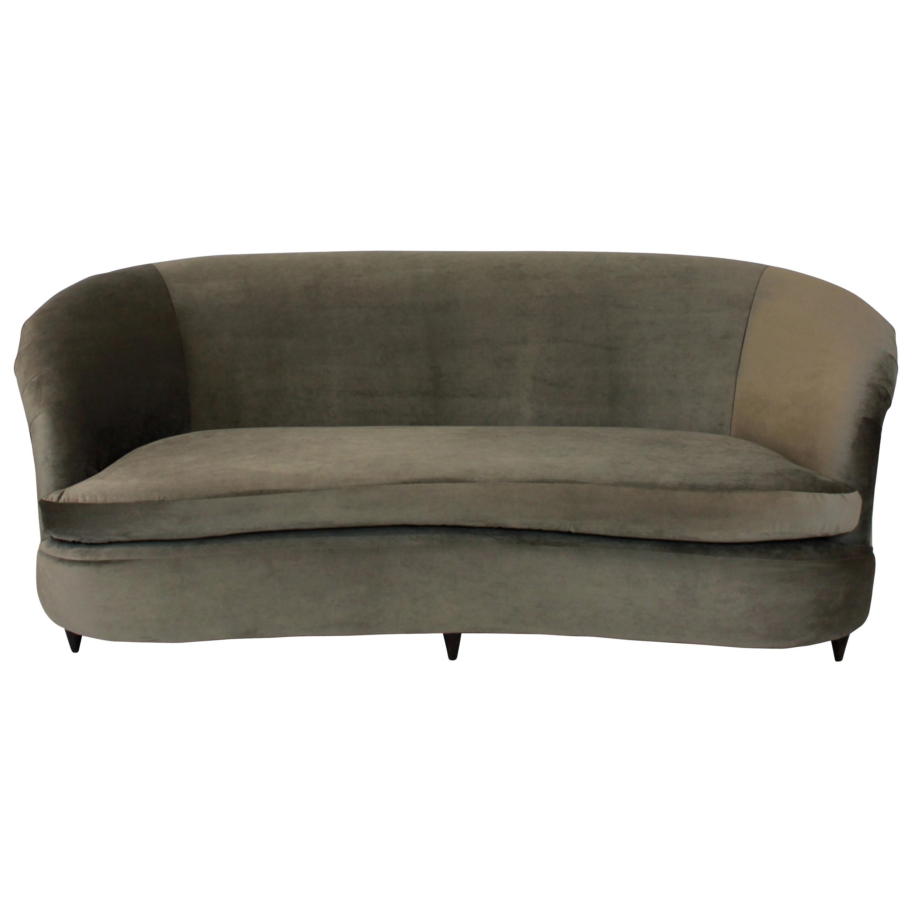 Large Sculptural Parisi Settee at 1stDibs