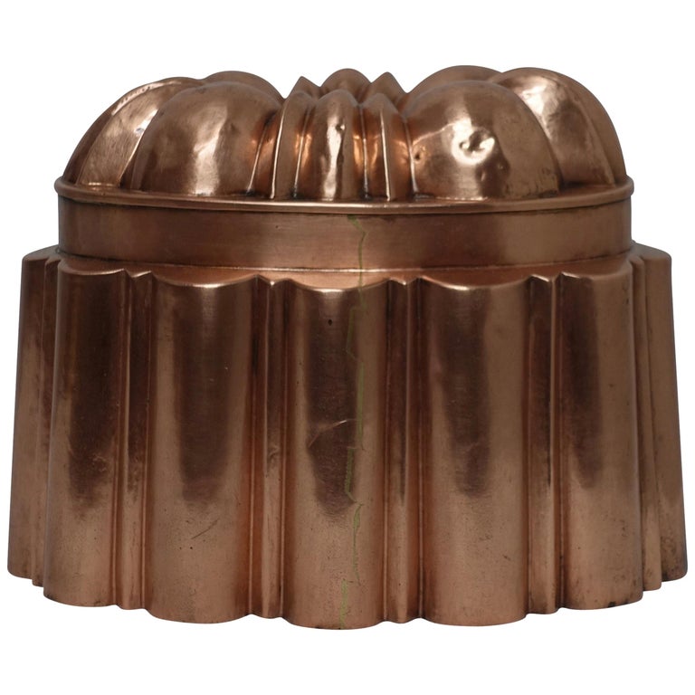 Antique Copper Jelly Mold, English 19th Century at 1stDibs