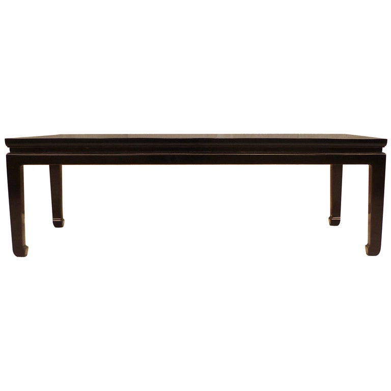 Fine Black Lacquer Low Table at 1stDibs