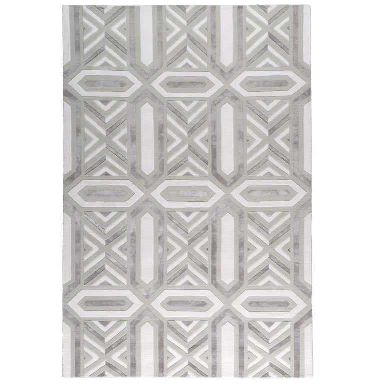 Stevie Mac Hand-Knotted 10x8 Rug in Wool and Silk by Martyn Lawrence ...