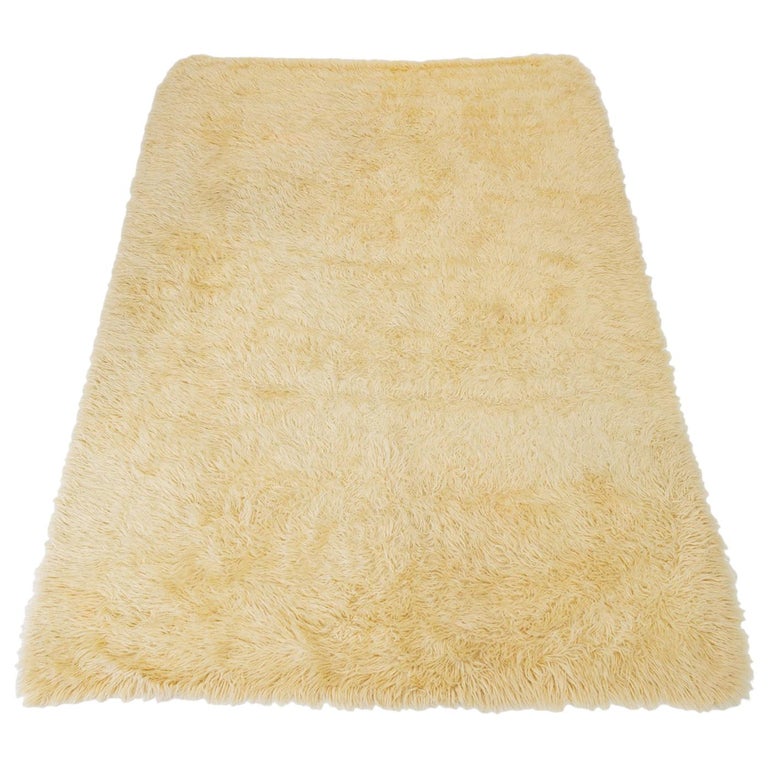 Large 1970s Flokati Area Rug at 1stDibs