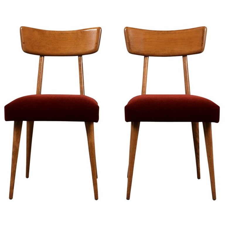 Pair of Danish Modern Side Chairs at 1stDibs