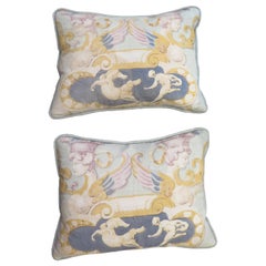Vintage Pierre Balmain Silk and Linen Pillow For Sale at 1stdibs