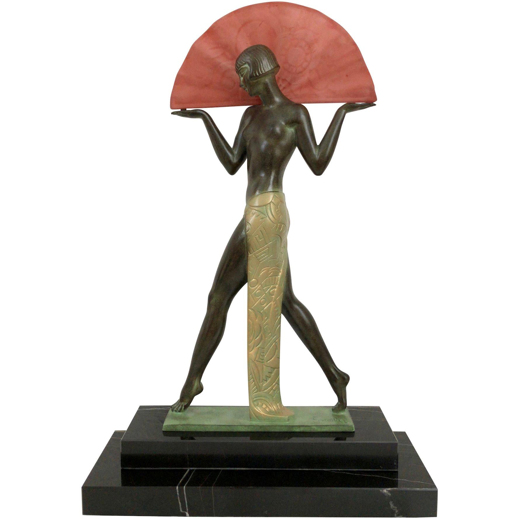 Spanish Dancer, Lamp, Sculpture, Espana by Guerbe, Original Max Le ...