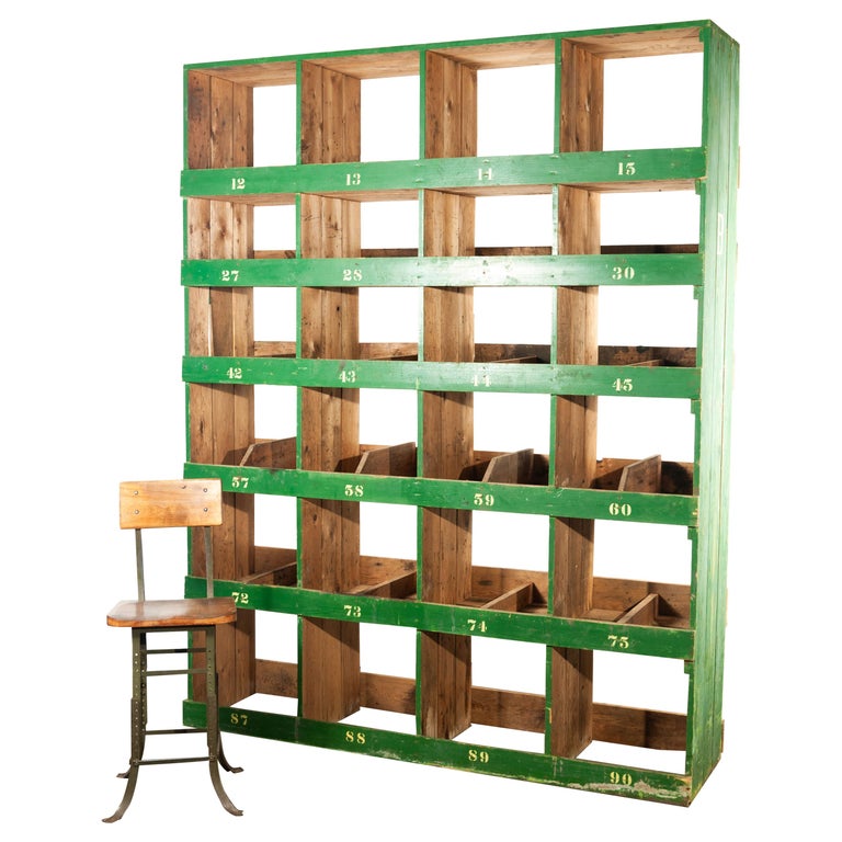 Very Large Victorian Pigeon Hole Unit, Storage, Shelving Unit, 4 Bay at ...