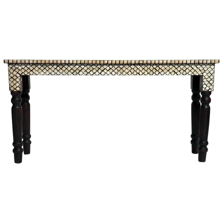 Bone Inlay Console Table at 1stDibs | inlaid console table
