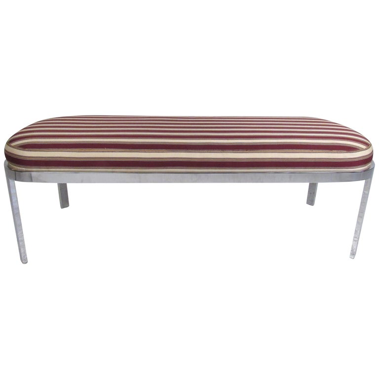 Contemporary Modern Upholstered Bench at 1stDibs
