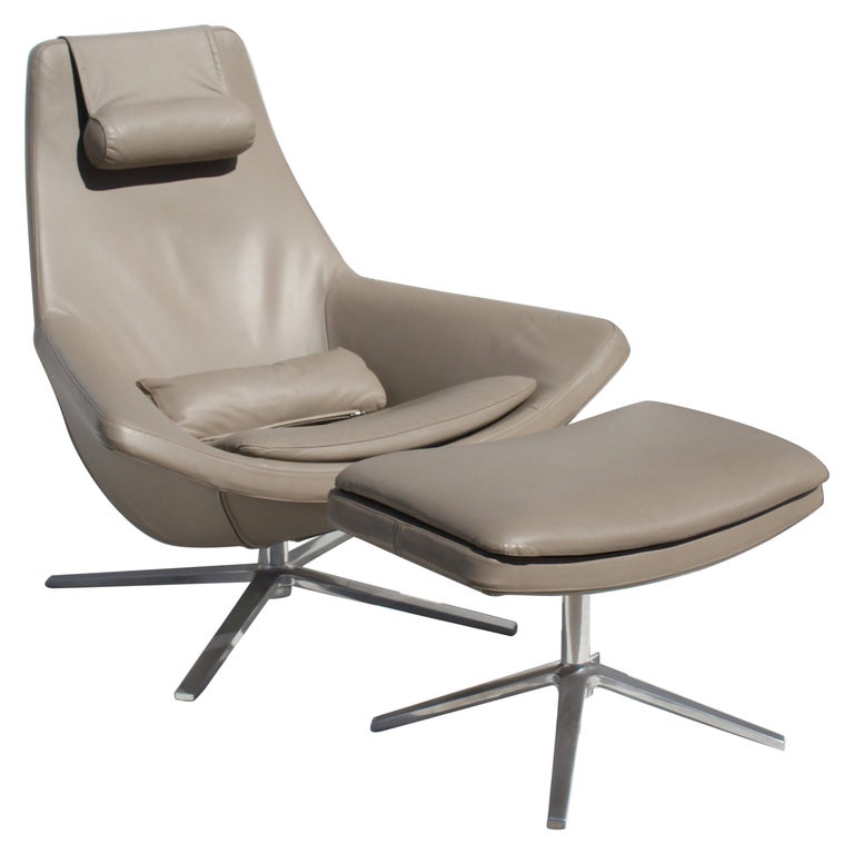 Jeffrey Bernett B and B Italia "Metropolitan Chair and Ottomon" For ...