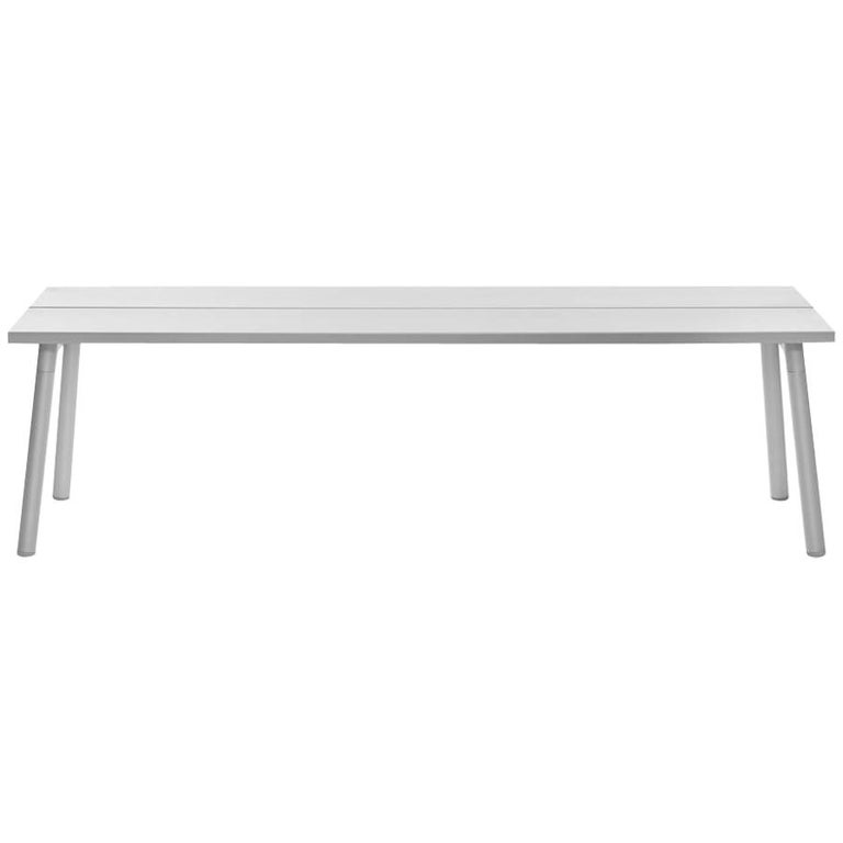 Emeco Run 3-Seat Bench in Clear Anodized Aluminum by Sam Hecht and Kim ...
