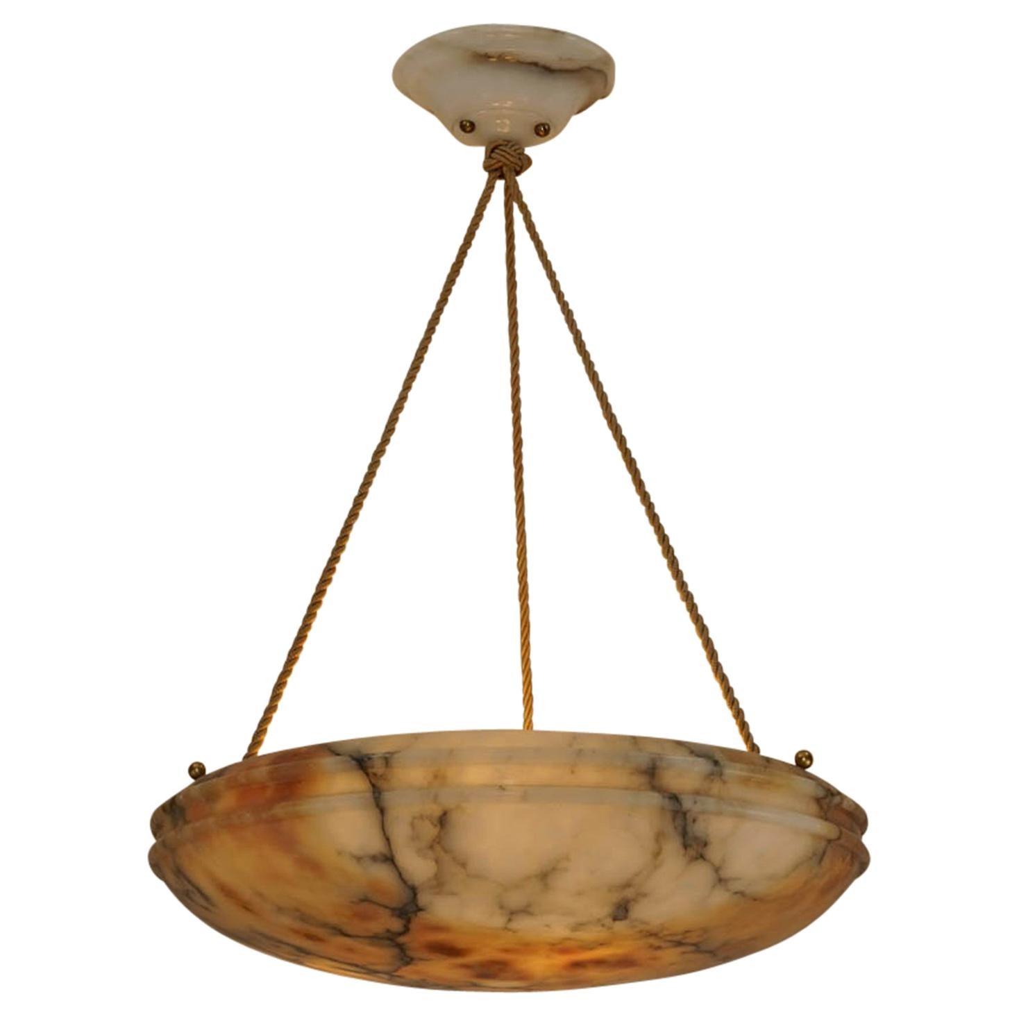 Alabaster Light Fixture at 1stDibs