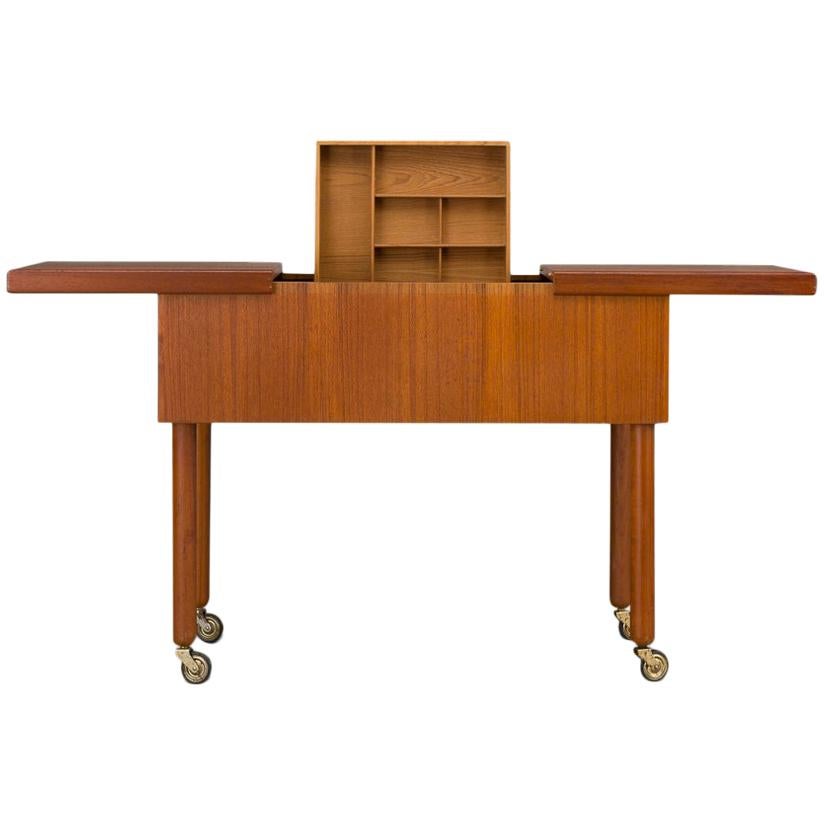 Mid-Century Modern Danish Teak Sewing Table, 1960s at 1stDibs | mid ...