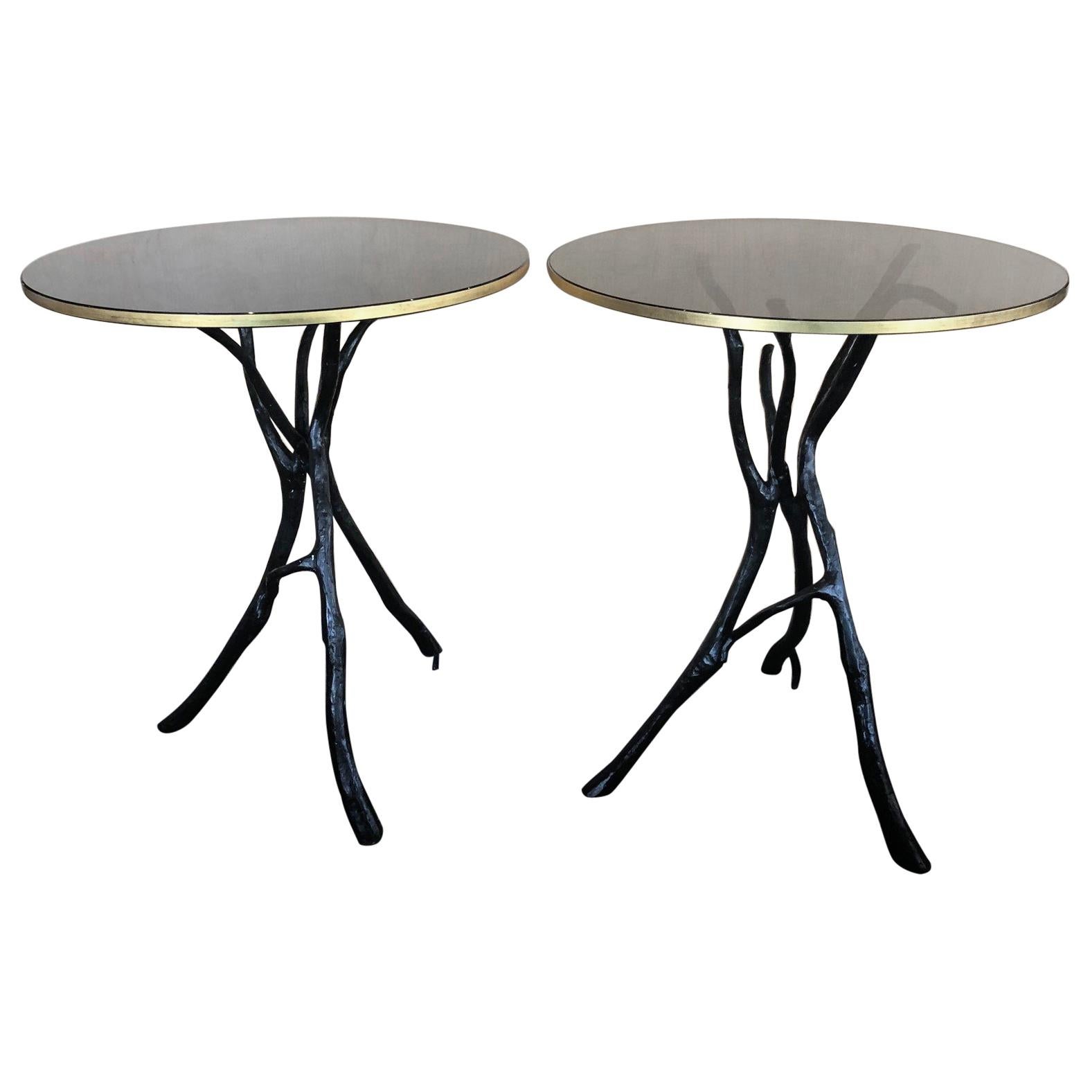 Pair of Walnut Sabre End Table by Bill Sofield for Baker Furniture at ...