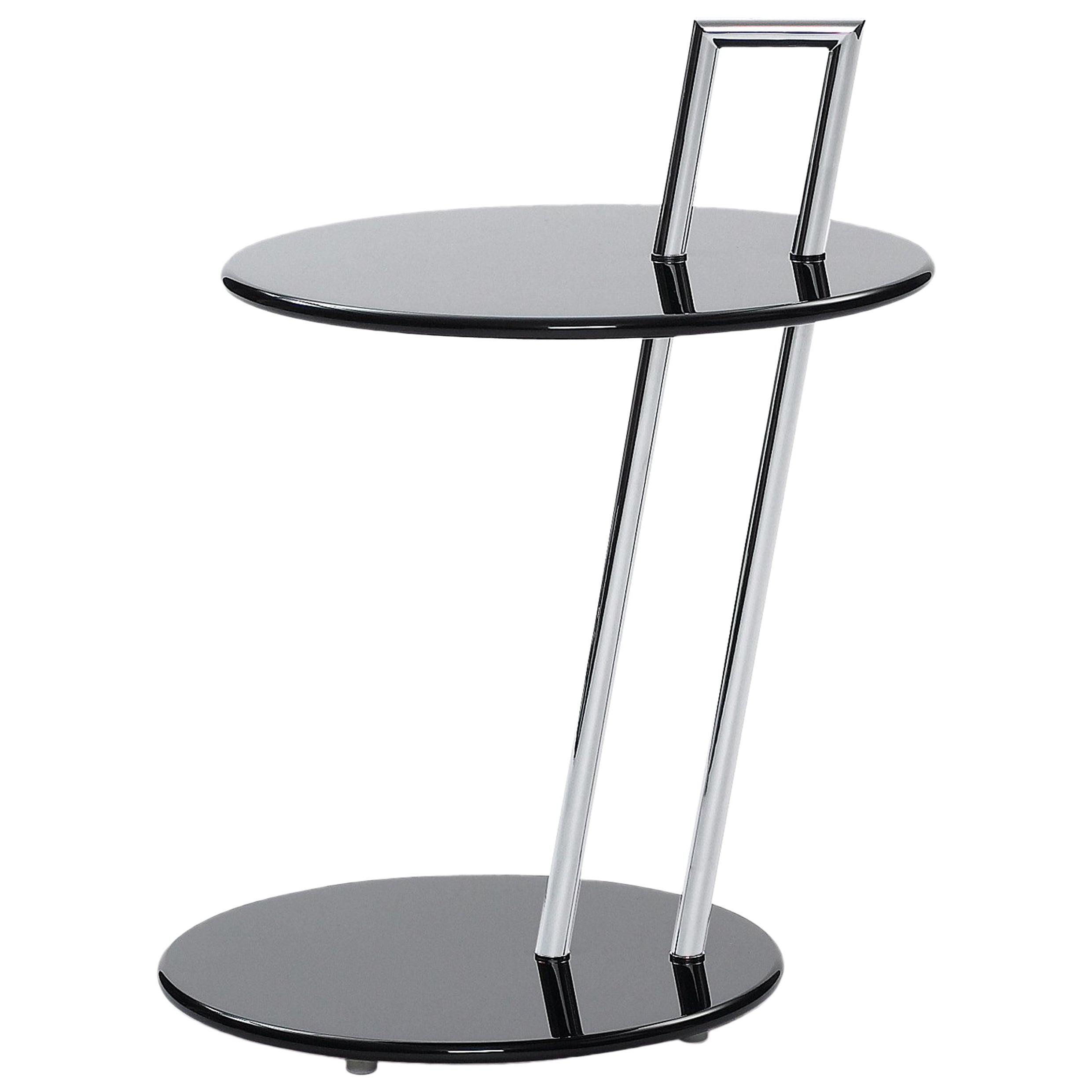 ClassiCon Adjustable Table E 1027 in Black and Crystal by Eileen Gray ...