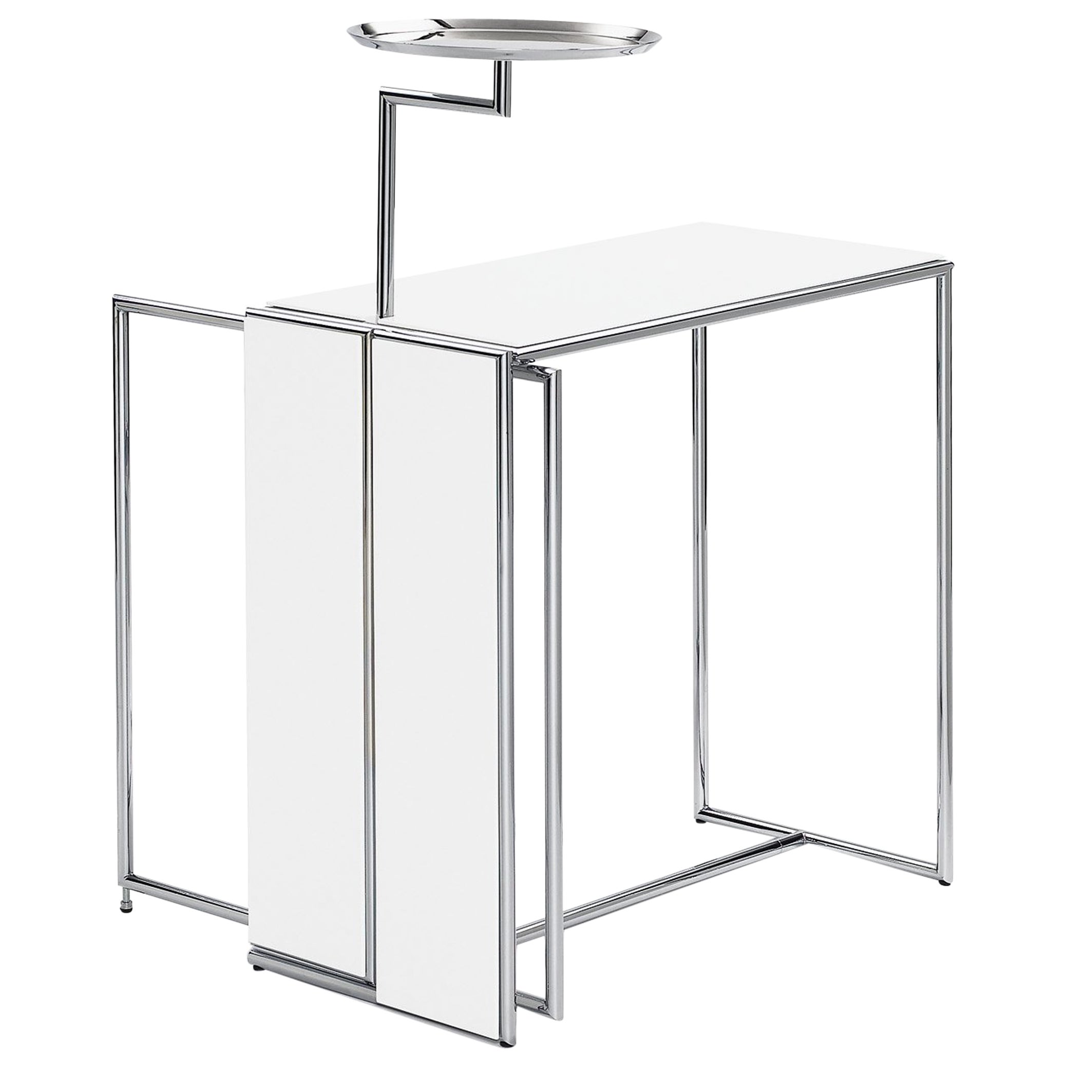 ClassiCon Occasional Round Side Table in White by Eileen Gray For Sale ...