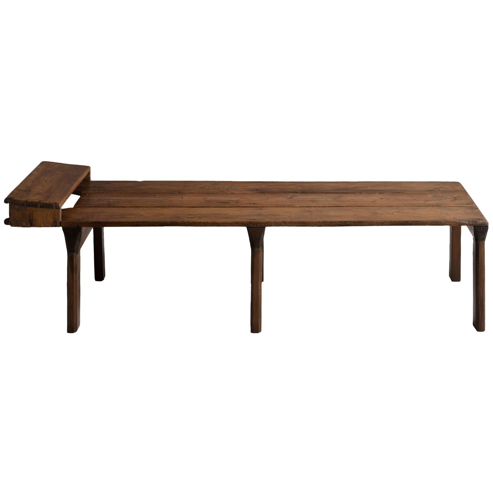 Pine Prison Bed Coffee Table, England, circa 1890 at 1stDibs