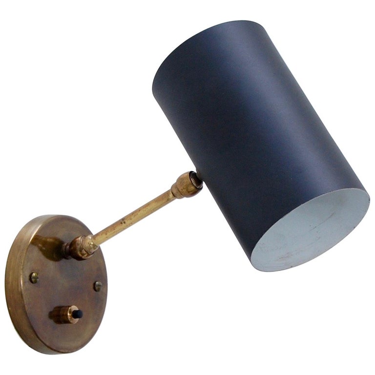 Italian Cylindrical Directional Sconce at 1stDibs