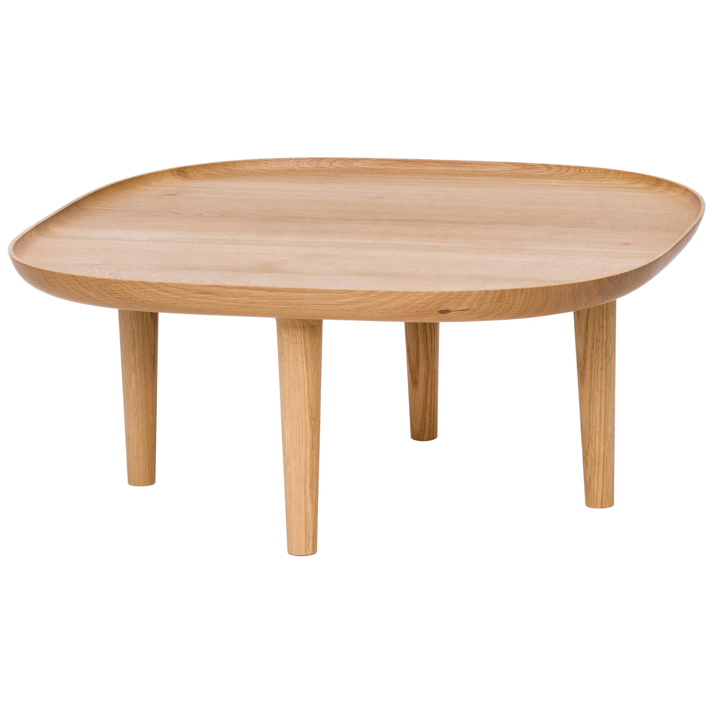 Fiori Table 65 in Oak by Poiat For Sale at 1stDibs