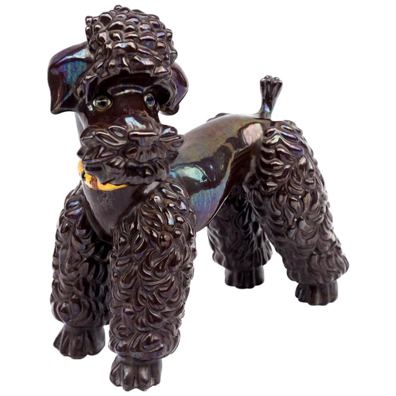 Pair of tawny enameled earthenware boxer dogs, circa 1900 For Sale at ...