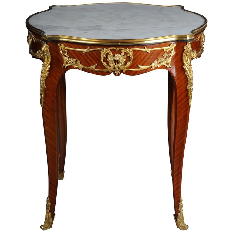 Exclusive Salon Side Table in Transition Style, Beech For Sale at ...