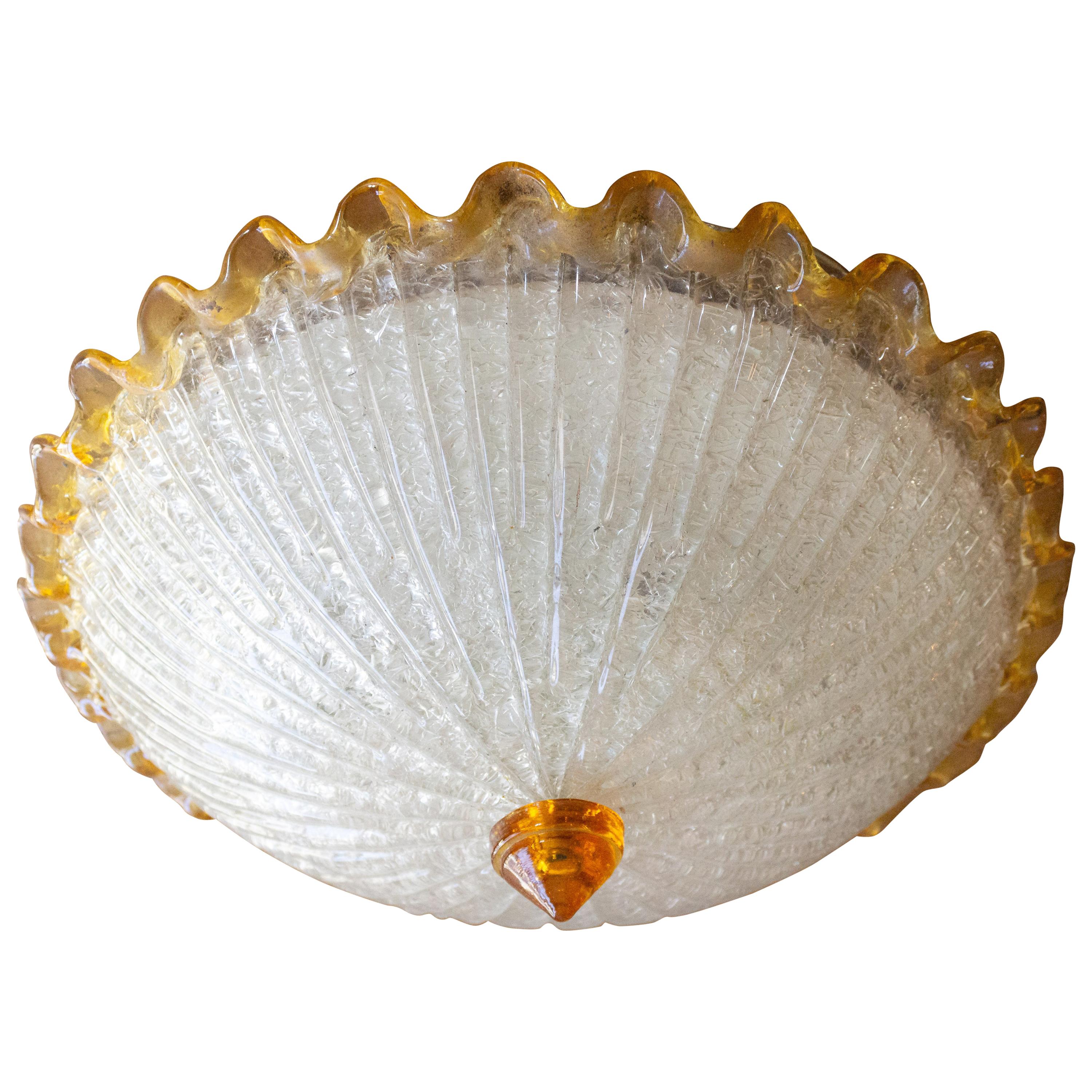 Murano Glass Ceiling Fixture For Sale at 1stDibs