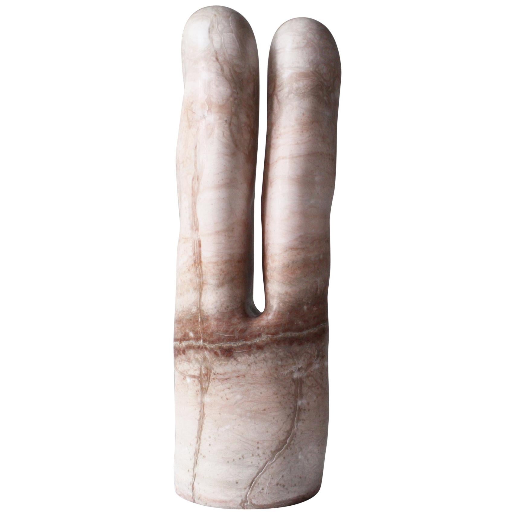 Four Pointed Alabaster Sculpture by Pat Epstein at 1stDibs