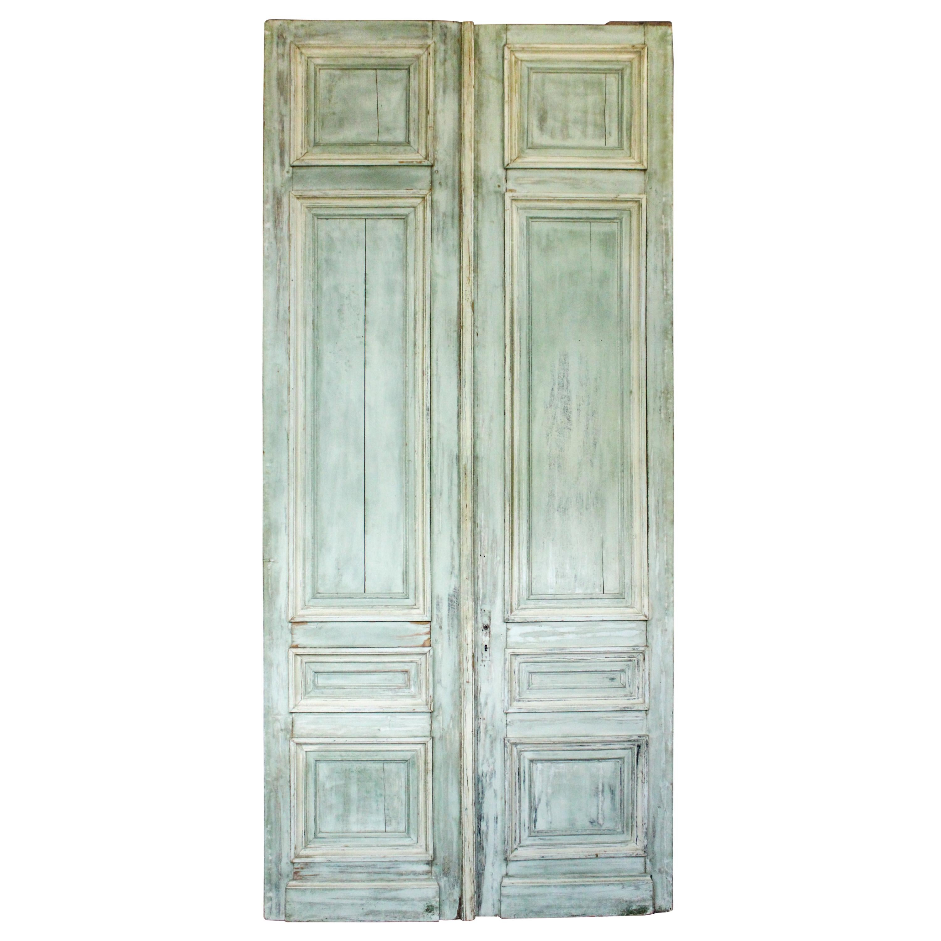 Set of Three 19th Century Large Entry Doors at 1stDibs