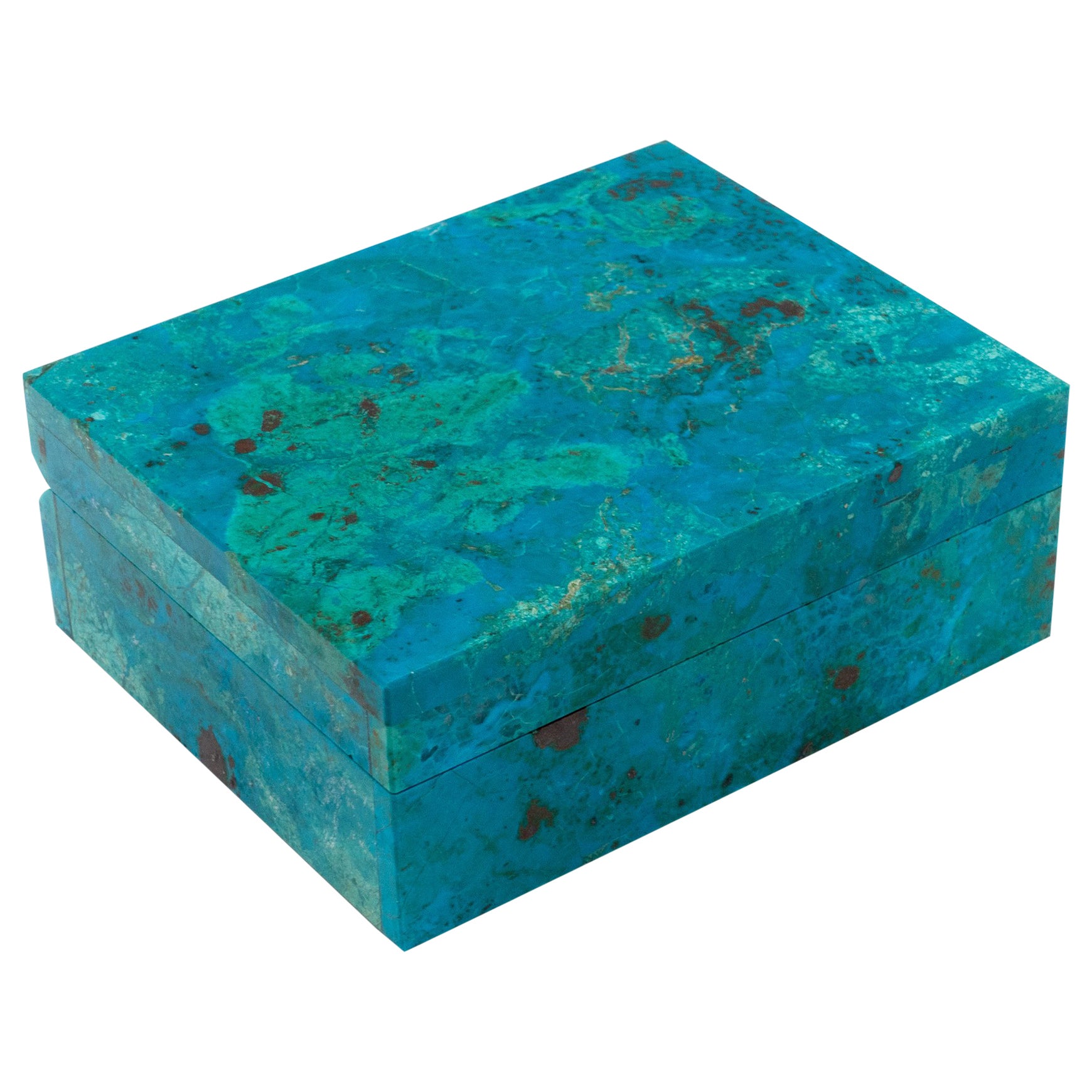 Fossil Stone Box with Hinged Lid For Sale at 1stDibs