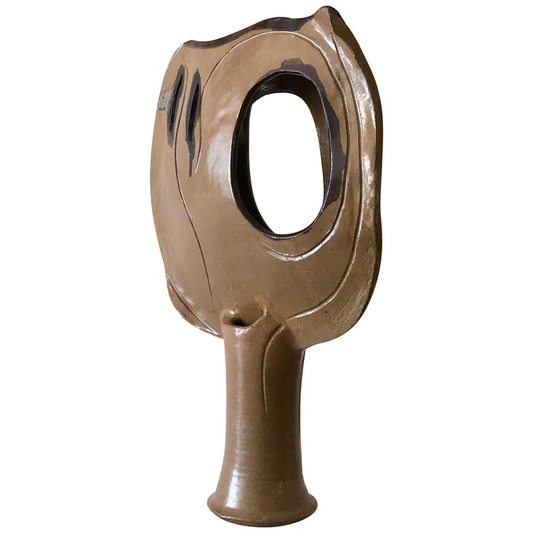 Large Modernist Abstract Studio Pottery Ceramic Sculpture For Sale at ...