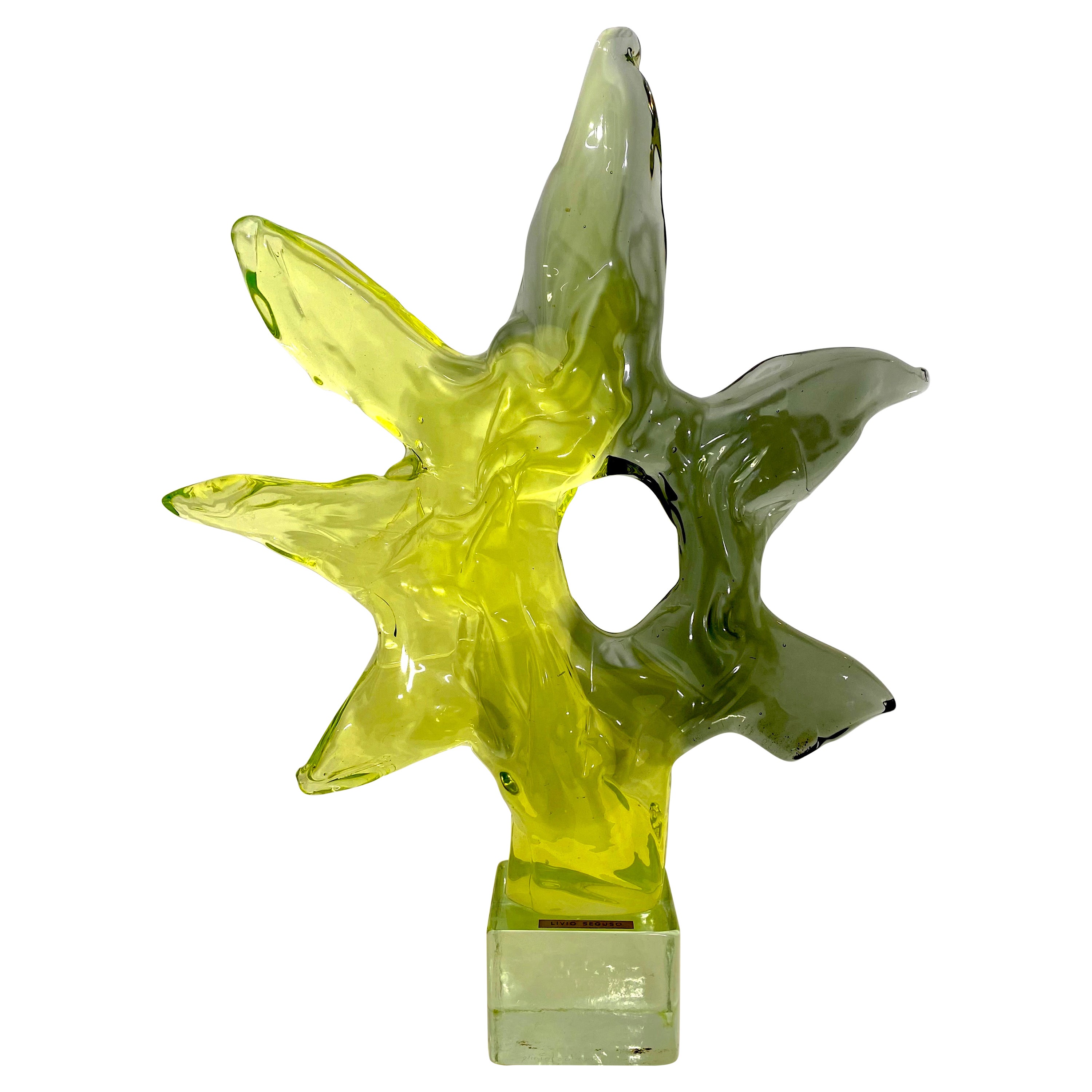 Livio Seguso Abstract Murano Glass Elephant at 1stDibs