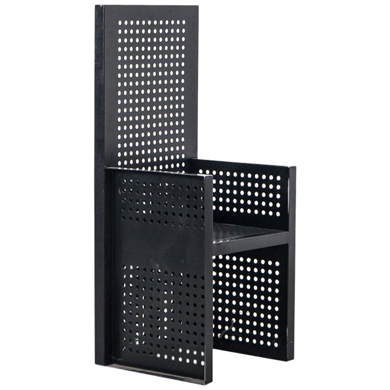 Urano Palma Perforated Metal Chair at 1stDibs