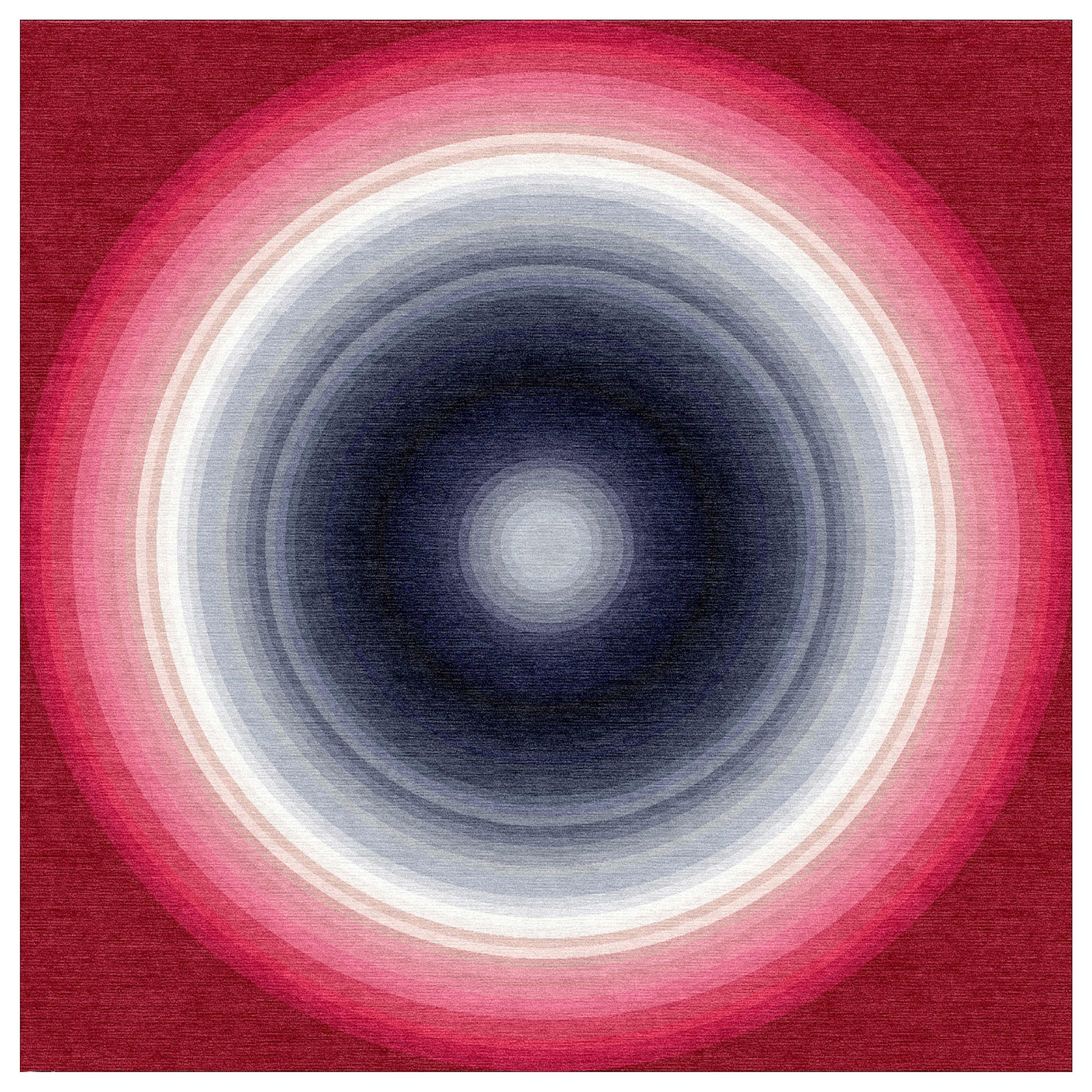 Color Wheel Tapestry or Carpet Red White Blue Grey Tibetan Wool ...