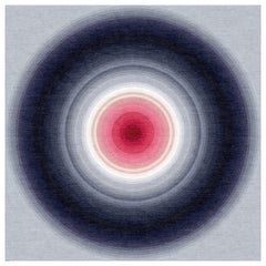 Color Wheel Tapestry or Carpet Grey Black White Red Tibetan Wool ...