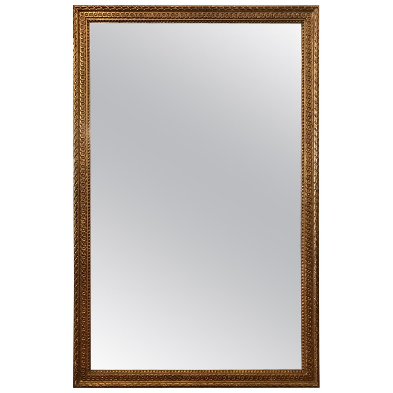 Beautiful Large 19th Century Lemon Gold Giltwood Rectangular Mirror at ...