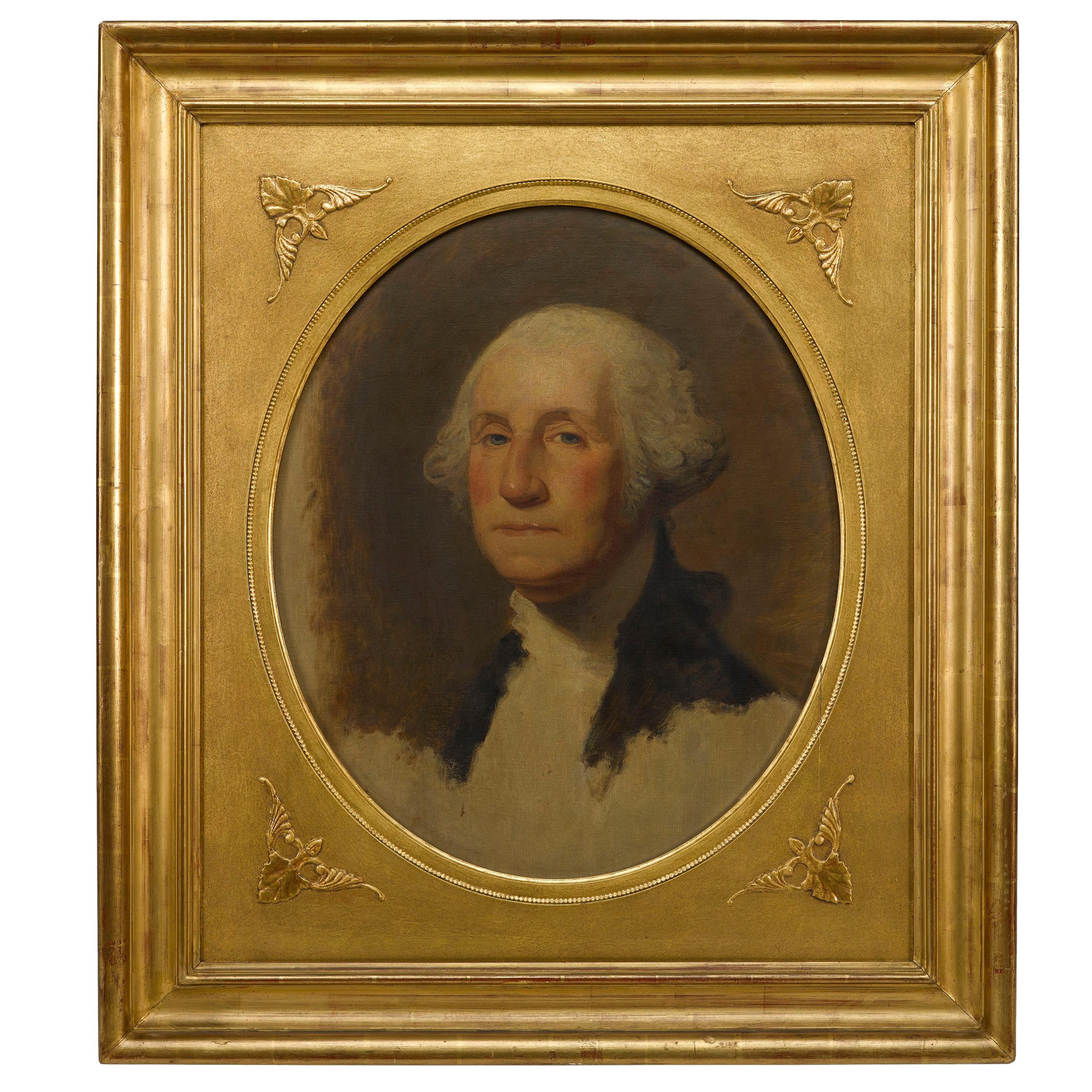 George Washington, Athenaeum Study, Early 20th Century Oil on Canvas at ...