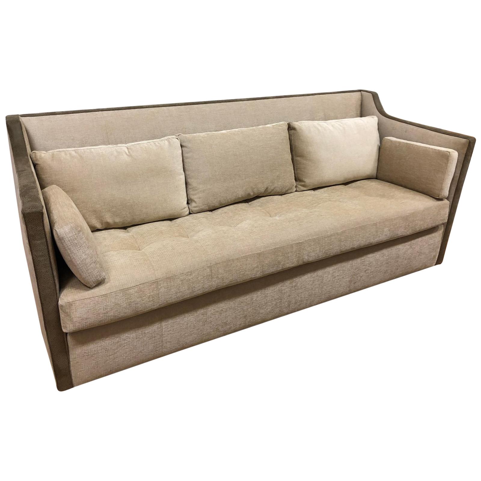 J.F. Fitzgerald Custom Upholstered Sofa For Sale at 1stDibs
