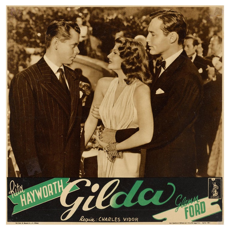 "Gilda" Original Italian Film Poster For Sale at 1stDibs