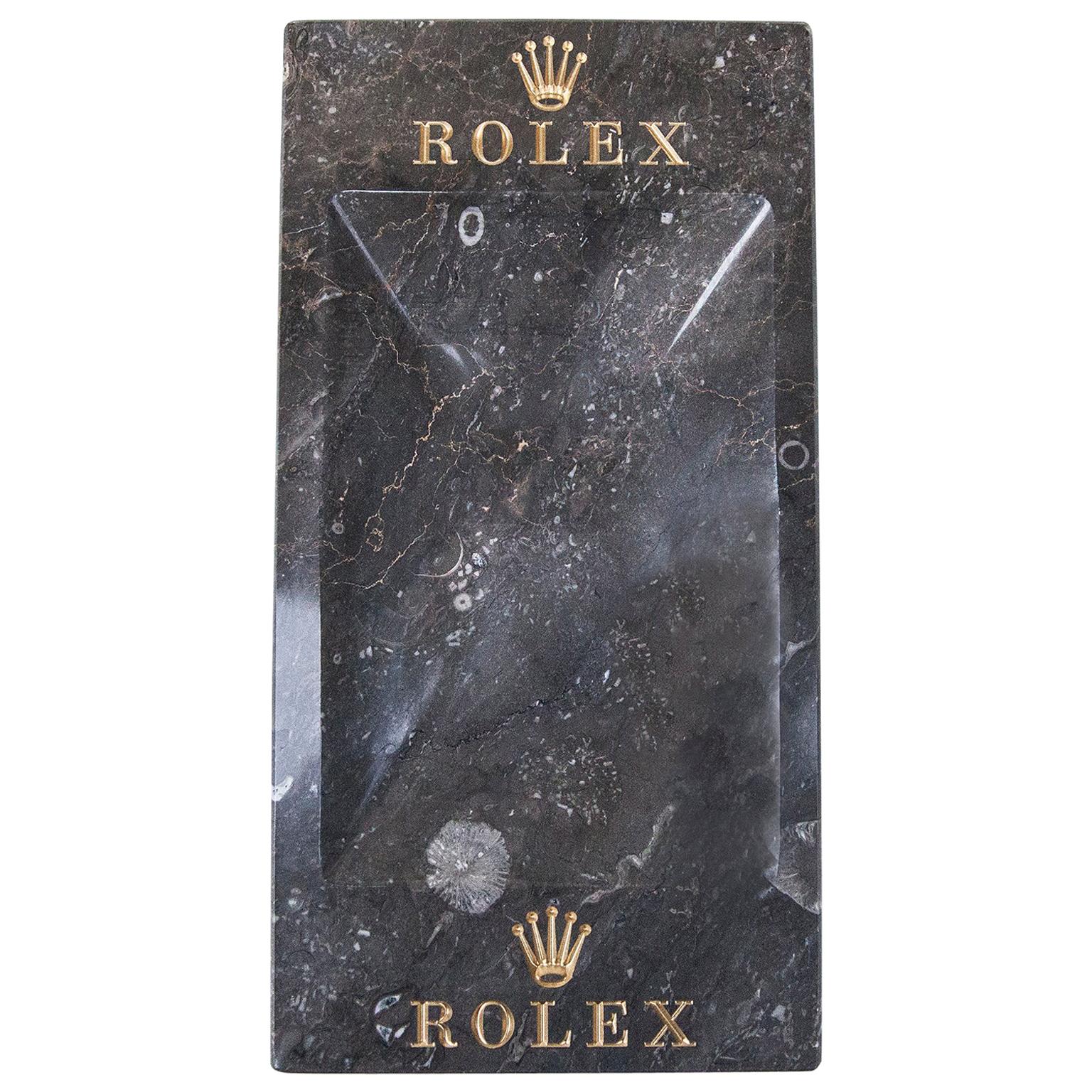 Rolex Grey Marble Desk Accessory, 1970 at 1stDibs