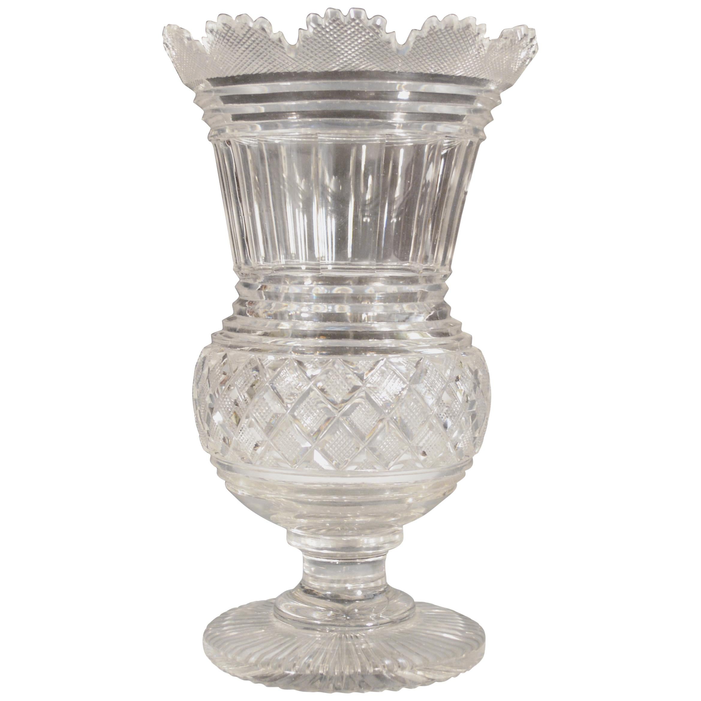 Regency Cut Glass Footed Sweetmeat For Sale at 1stDibs