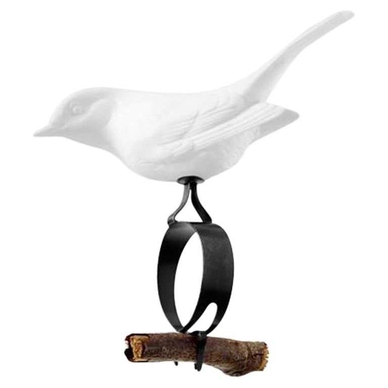 Perching Bird Emil Figure in White Biscuit Porcelain by Nymphenburg For ...