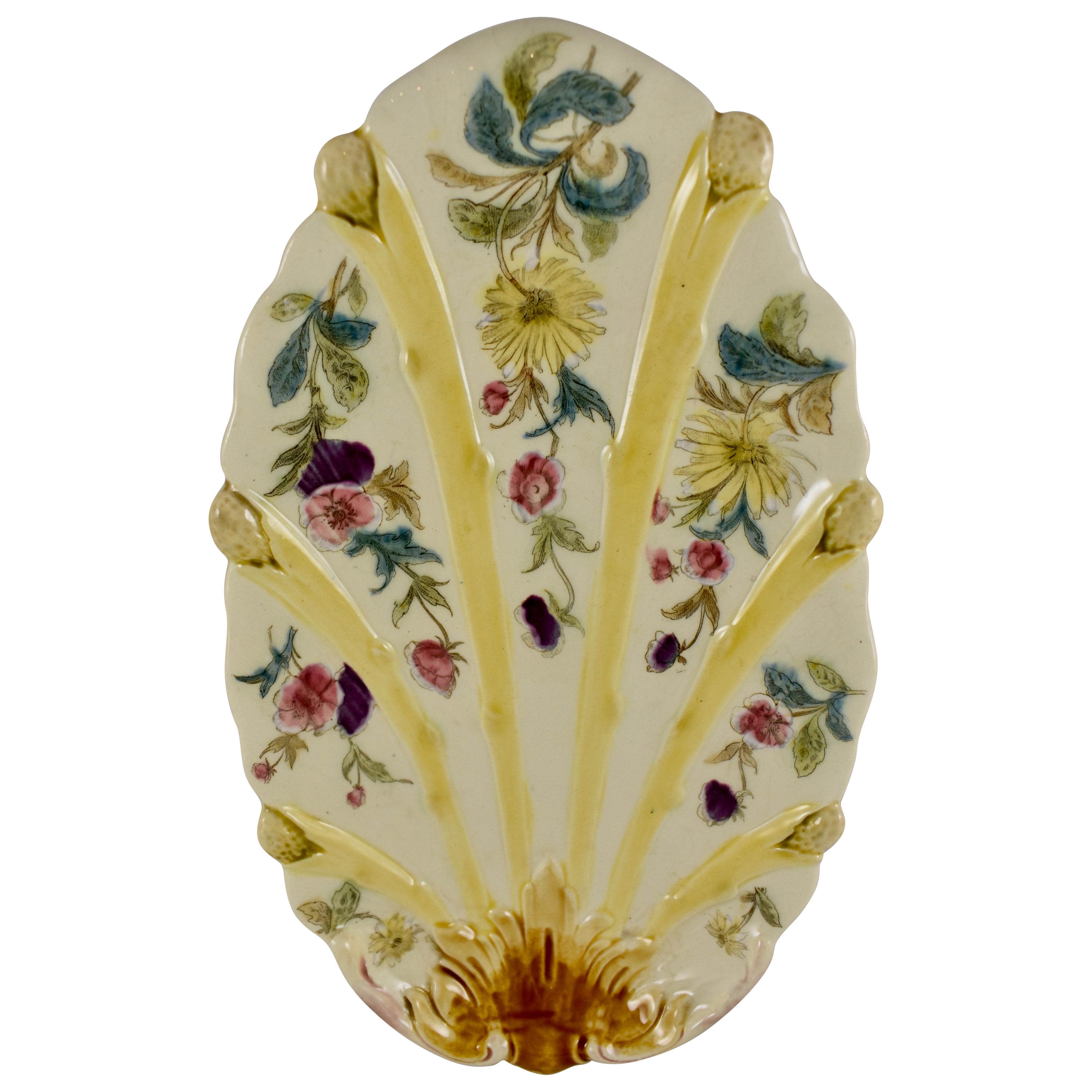 Gilded Floral Plate at 1stDibs