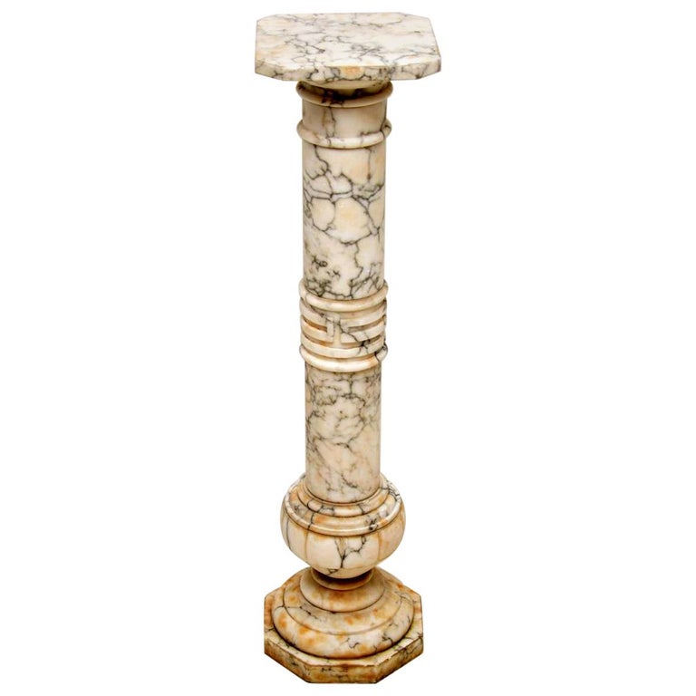 Antique Italian Alabaster Column For Sale at 1stdibs