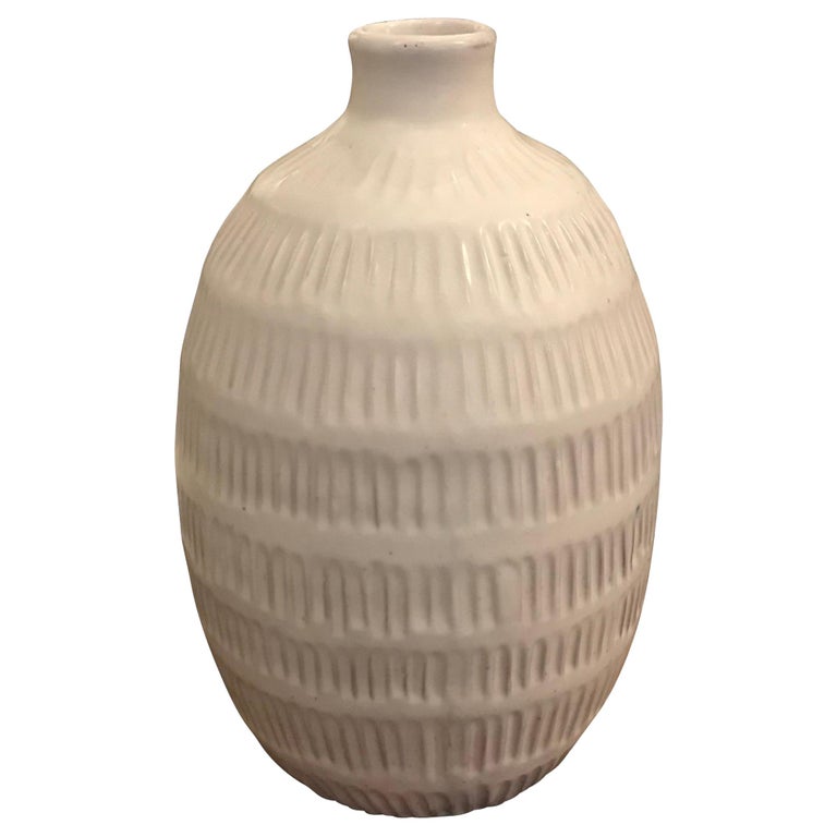 Textured Cream Vase, Thailand, Contemporary at 1stDibs