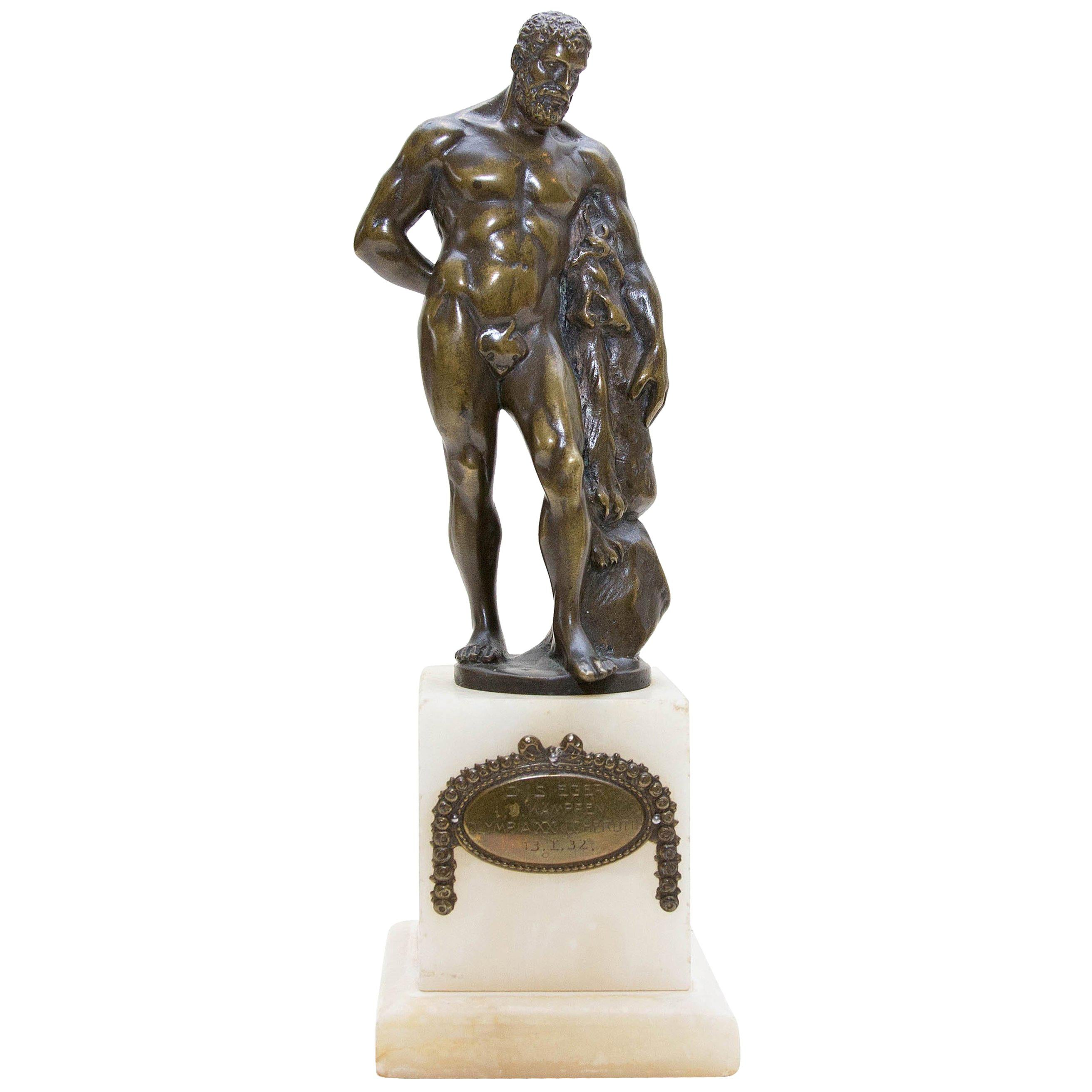 Austrian Bronze Figure of Hercules For Sale at 1stDibs