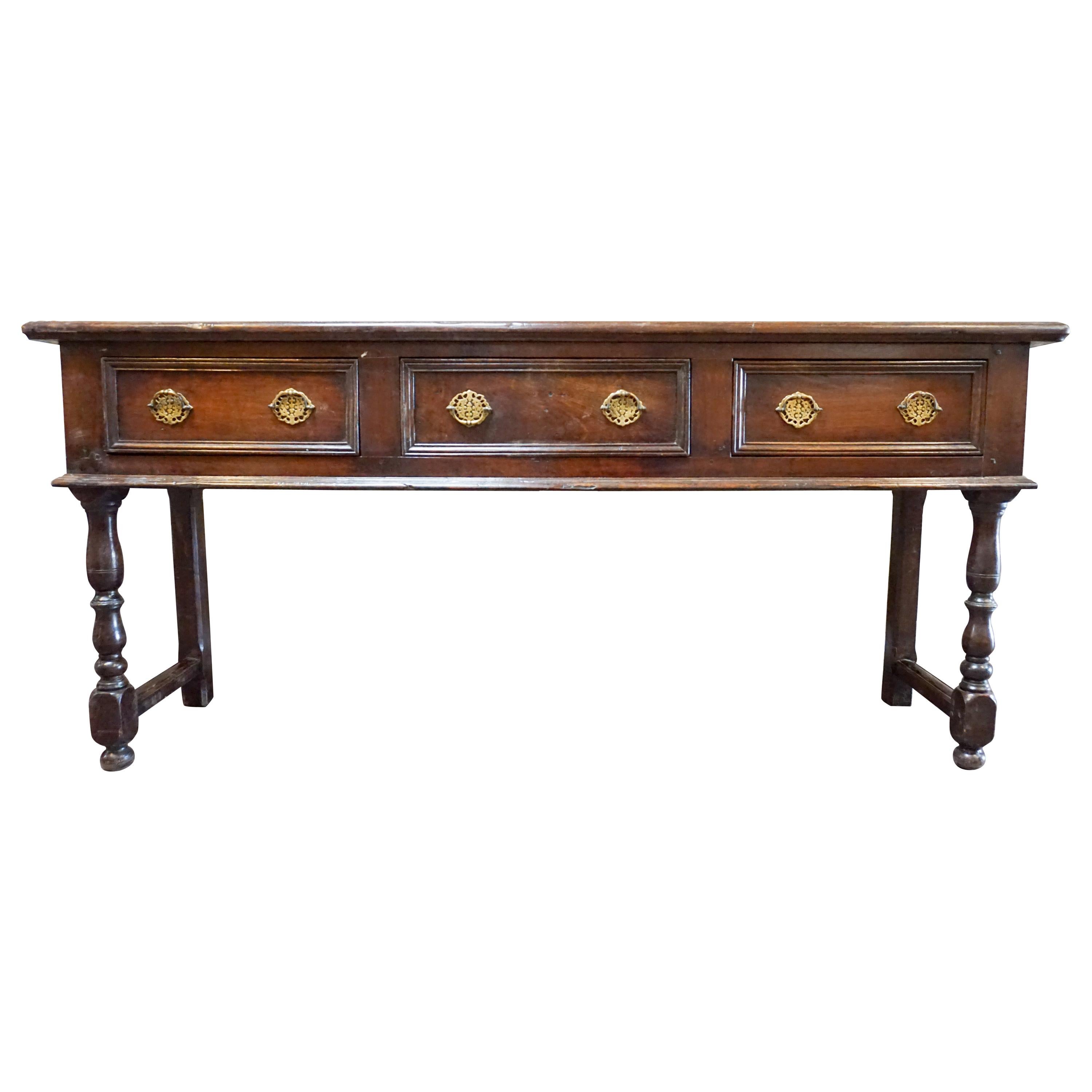 19th Century English Bakers Pine Prep Server Table at 1stDibs